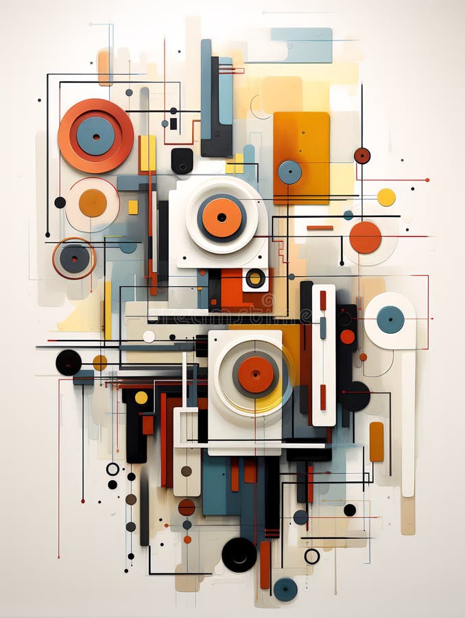 Abstract Various Forms in a Minimalist Style. Stock Illustration ...