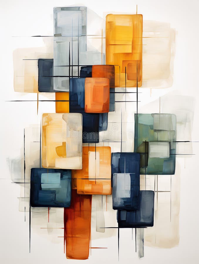 Abstract Various Forms in a Minimalist Style. Stock Illustration ...