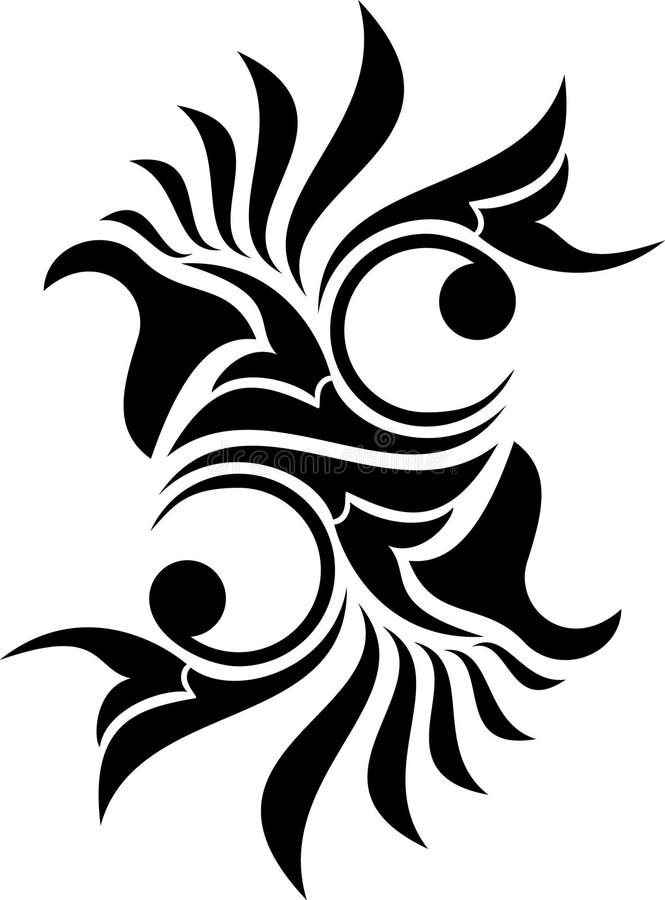Taniwha tattoo design stock vector. Illustration of polynesian - 23236047