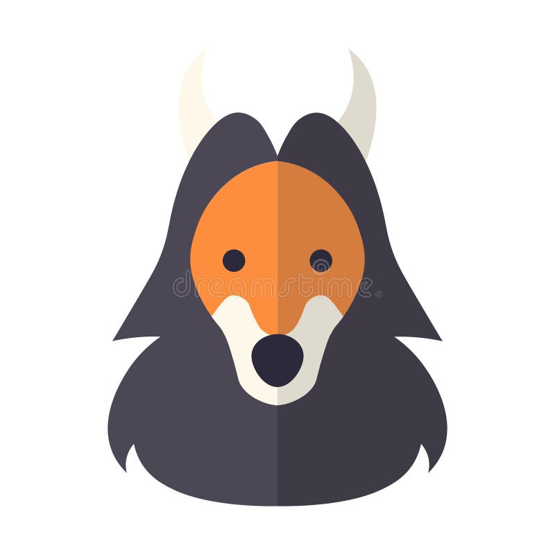 Abstract Vector Animal Icon on White Background Stock Vector ...