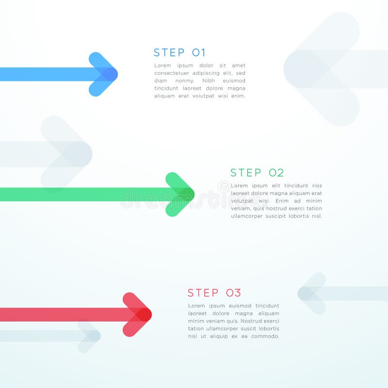 12 Step Arrow List Colorful Banners Infographic Diagram Stock Vector ...