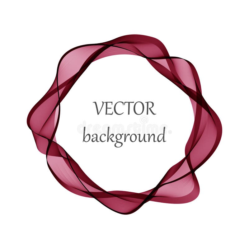 Abstract Vector Background. Abstract Wave Circles. Circle Frame. Stock ...