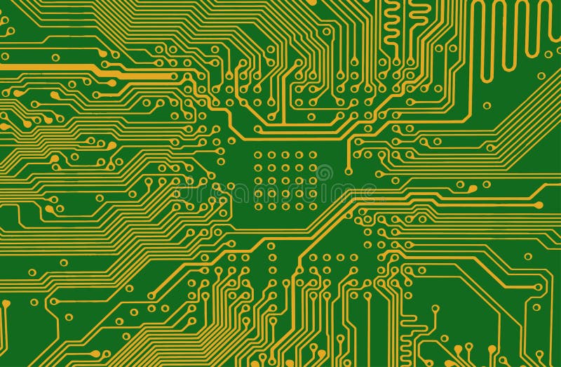 Abstract Vector Background with Circuit Board Stock Vector ...