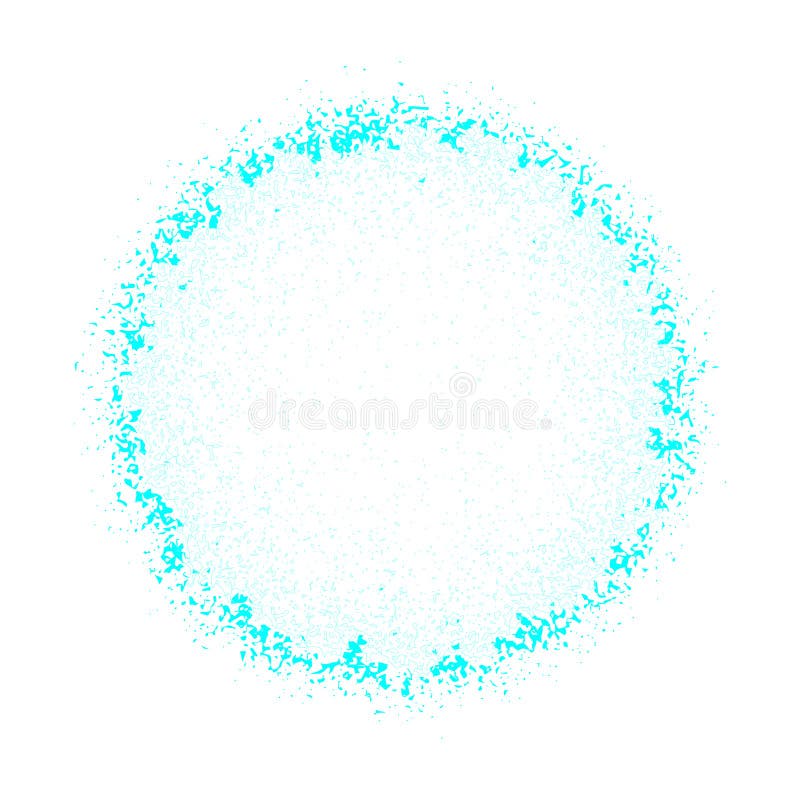 Abstract Vector Background with Circular Shape Formed of Small ...