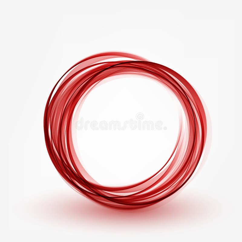 Abstract Vector Background Color Ring. Circle Shape. Red Circle Lines ...