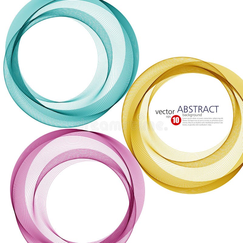 Abstract Vector Background, Color Ring Stock Vector - Illustration of ...