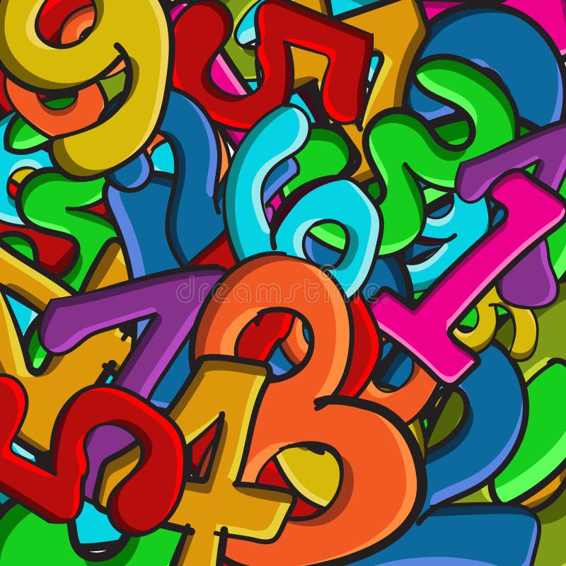 Abstract Numbers Background Stock Illustrations – 64,880 Abstract ...