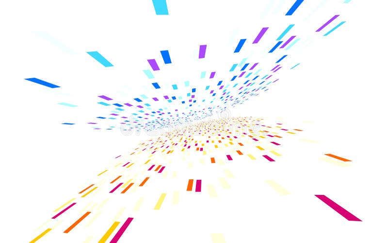 Abstract Vector Background, Communication Technology Concept, 3d Bits ...