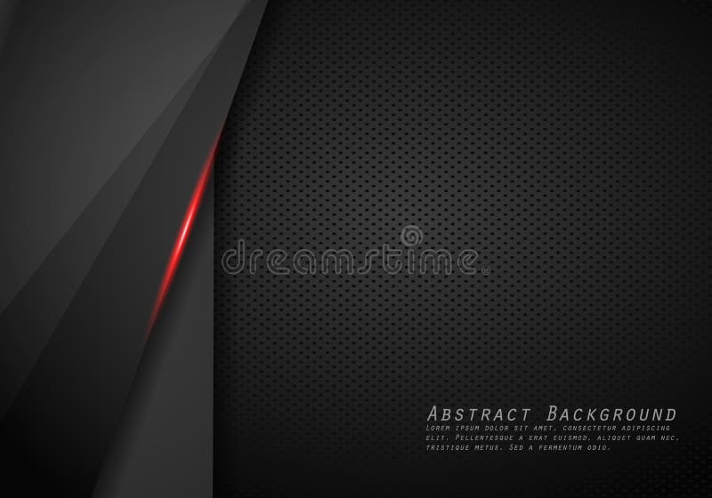 Abstract Vector Background with Dark Gray Metal Layers. Graphic ...