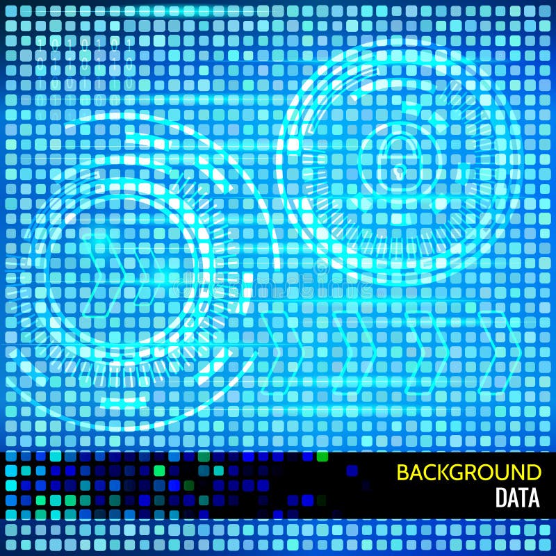 Abstract Vector Background for Data Theme Stock Vector - Illustration ...