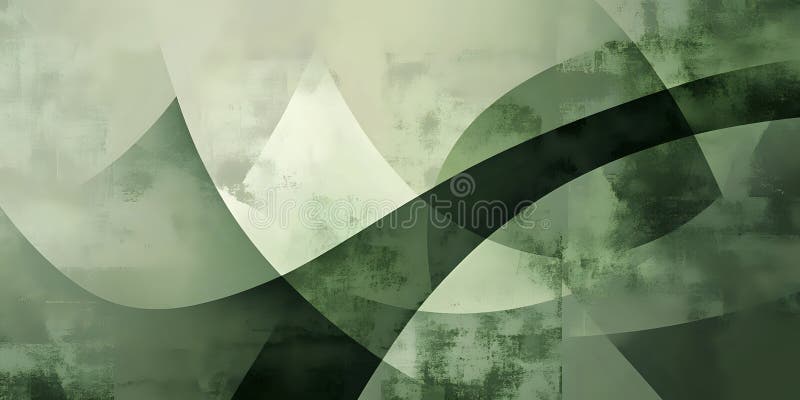 Sophisticated Abstract Vector Background with Army Green Shapes Stock ...