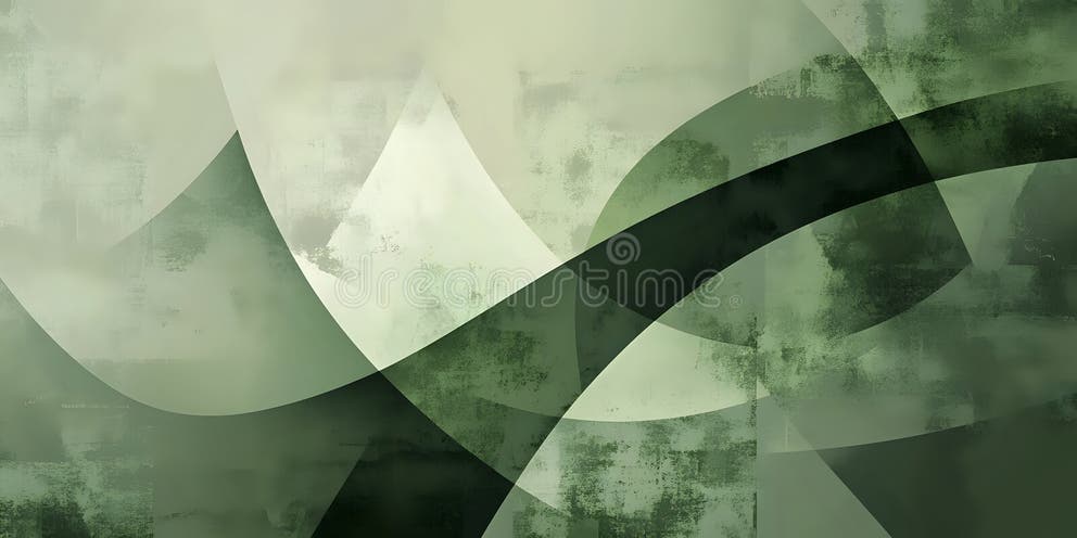 Sophisticated Abstract Vector Background with Army Green Shapes Stock ...