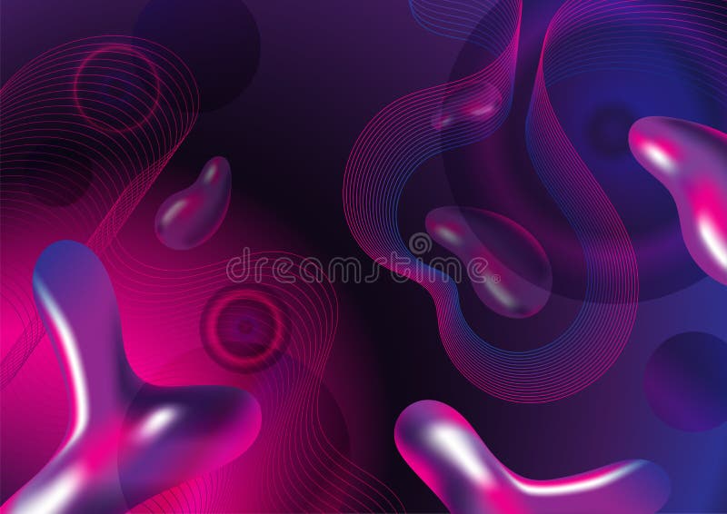 Abstract Vector Background with Figures and Objects Stock Vector ...