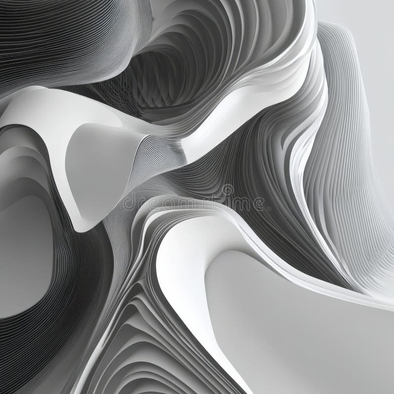 Abstract Vector Background, Futuristic Wavy Illustration, Futuristic ...