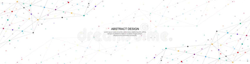 Abstract Vector Background and Geometric Pattern with Connecting the ...