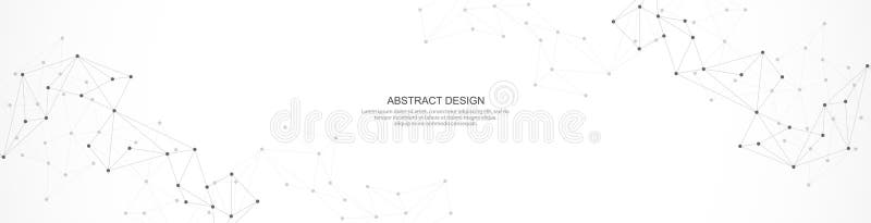 Abstract Vector Background and Geometric Pattern with Connecting the ...