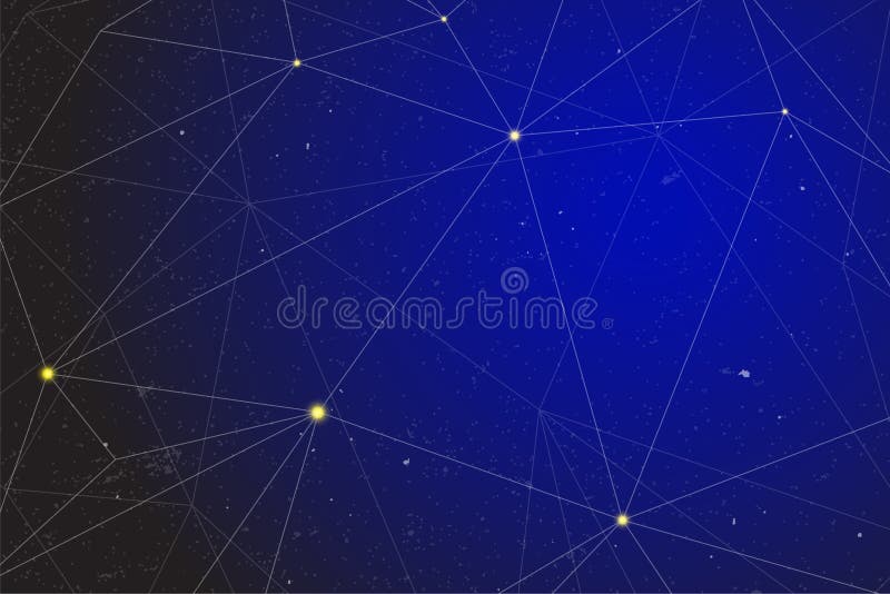 Abstract Vector Background of Geometry Shape and Connected Line Link ...