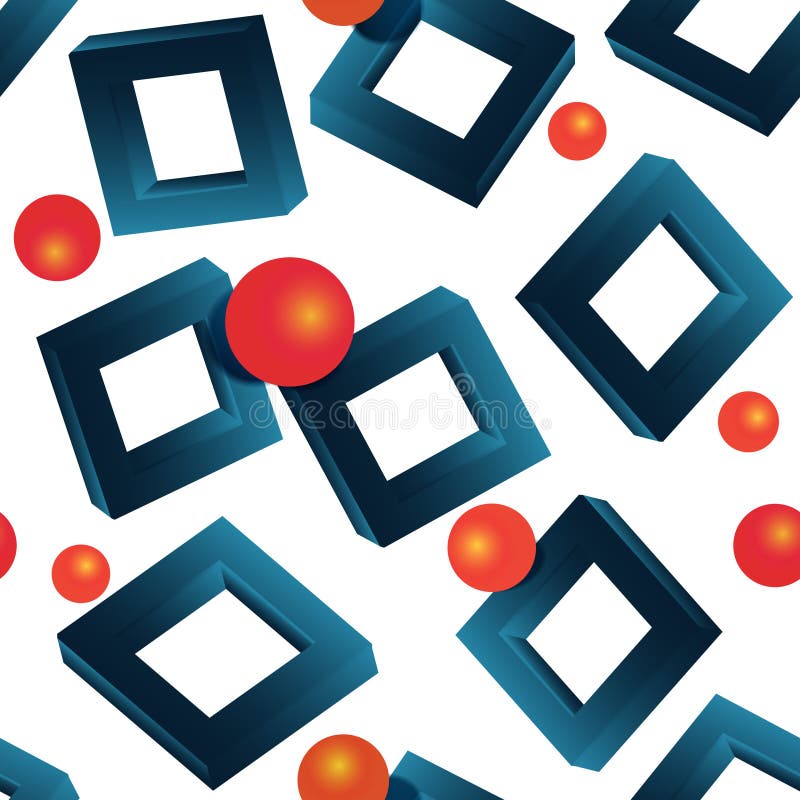 Abstract Vector Background with Gradient Geometric Elements. Objects 3d ...