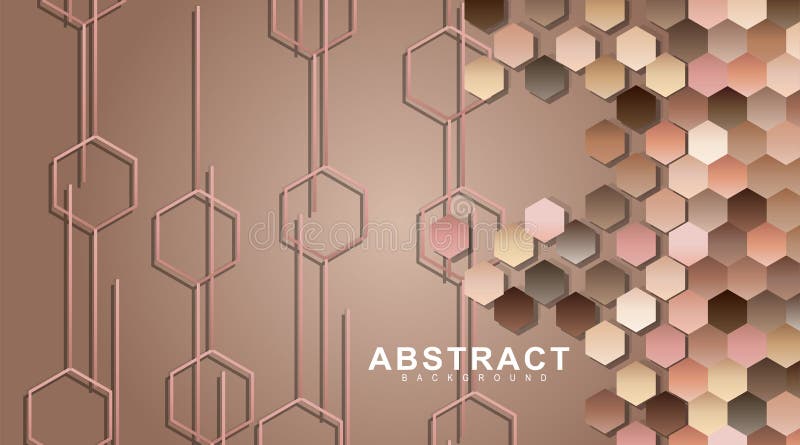 Abstract Vector Background. Hexagonal Geometric Walls. Surface Polygon Pattern with Hexagon ...