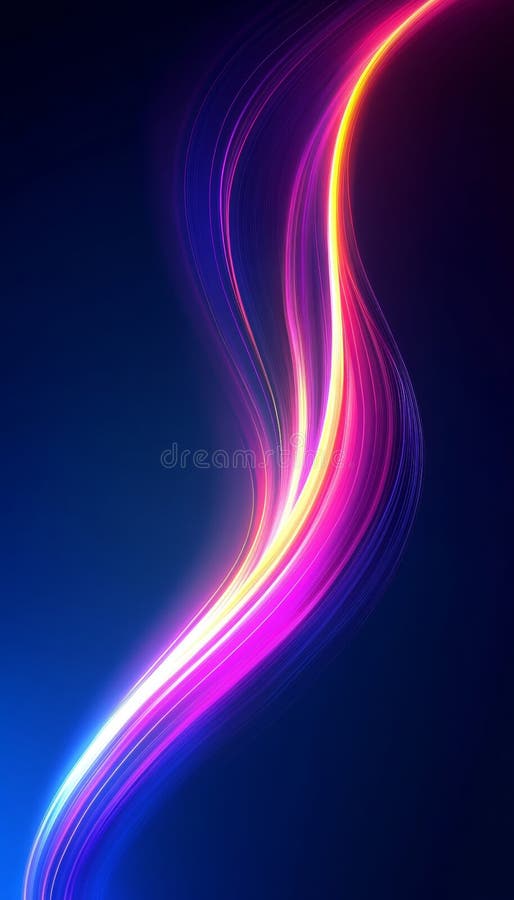 Abstract Vector Background, Layered Sweeping Lines, Gradient Transition ...