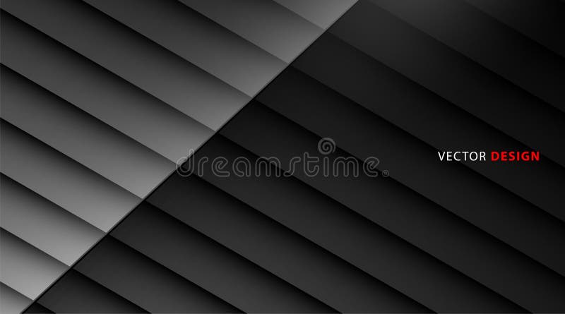 Abstract Vector Background. Line Shadow and Light with Gradient Gray ...