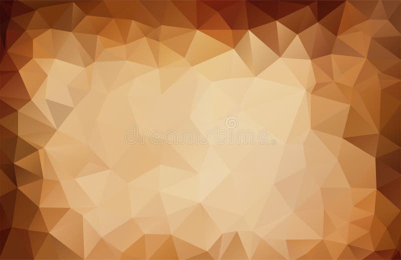 Abstract Vector Background Made of Triangles. Background Color is Brown ...