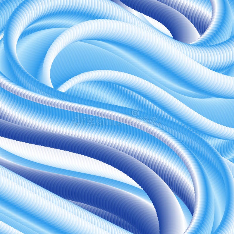 Abstract Vector Background. Realistic Volumetric 3d Wave. Template for ...