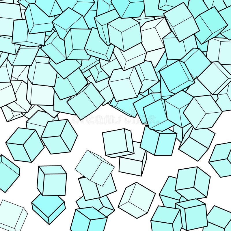 Abstract Background. Sample. Light Blue Cubes. Eps 10 Stock ...