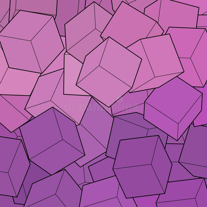 Abstract Background. Sample. Purple Cubes. Eps 10 Stock Illustration ...