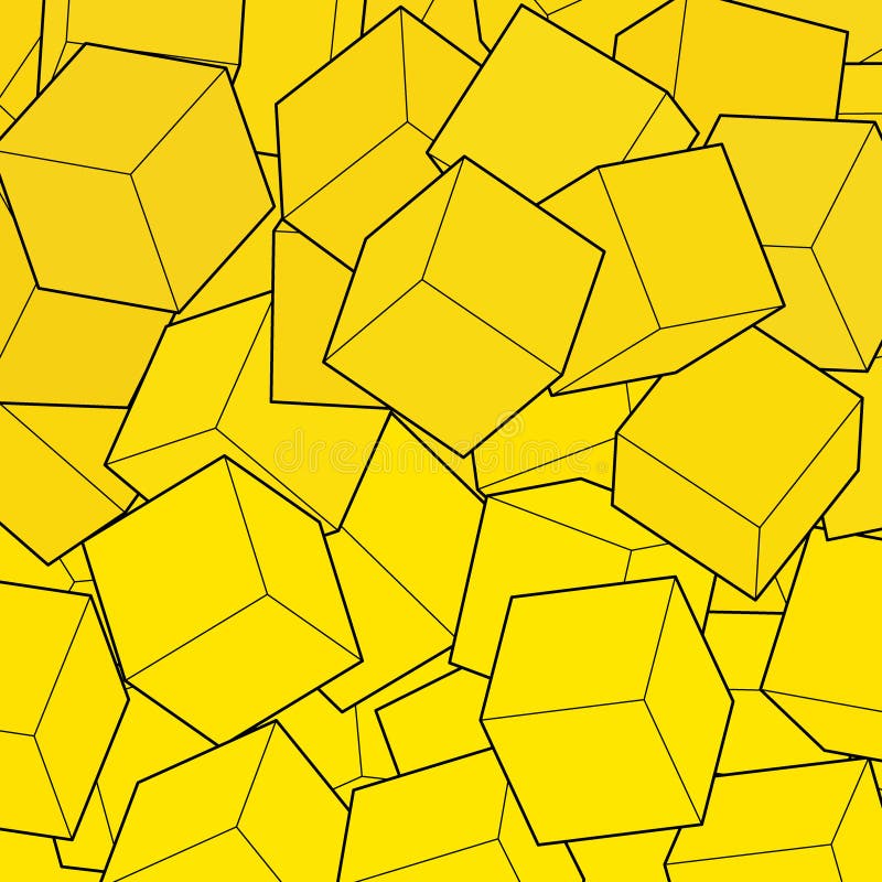 Abstract Background. Sample. Yellow and Orange Cubes. Eps 10 Stock ...