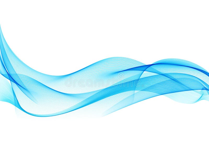 Abstract Vector Background With Smooth Color Wave Stock Vector