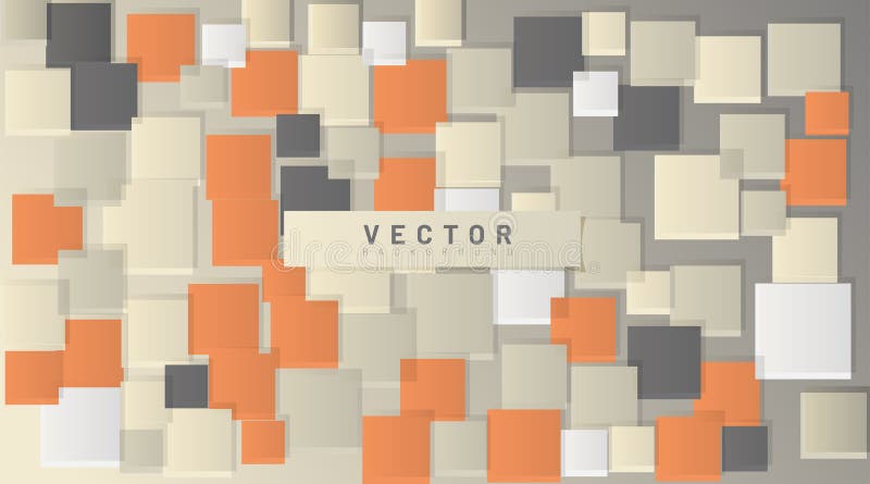 Abstract Vector Background. Square Shape Overlap Stock Vector ...
