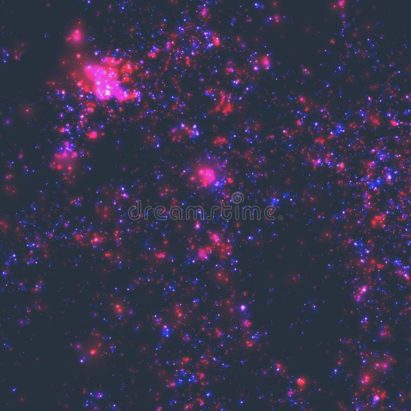 Abstract Vector Background with Stars of Distant Galaxy. Illustration ...