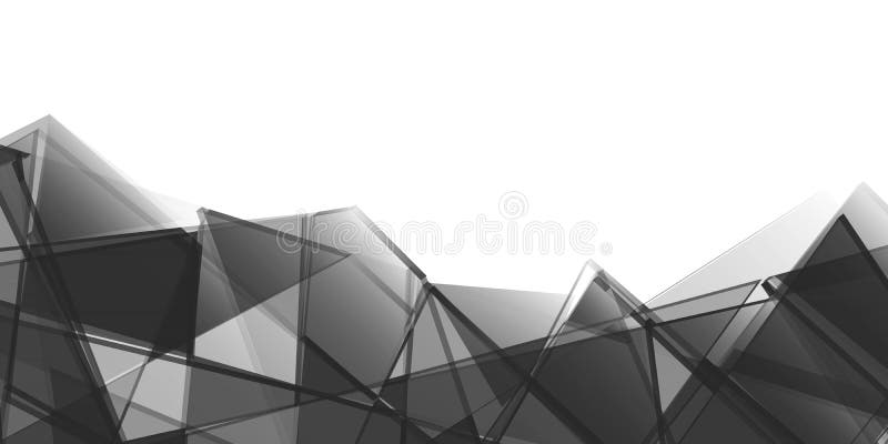 Abstract Vector Background, Translucent Triangular Splinters with ...