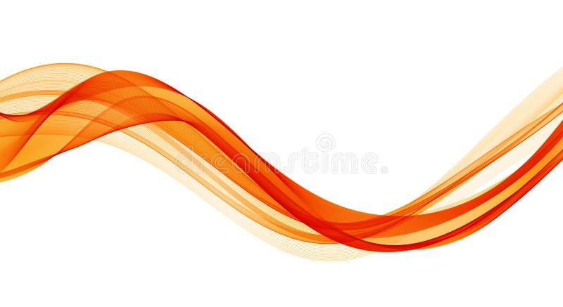 Abstract Vector Background, Transparent Waved Lines for Brochure ...