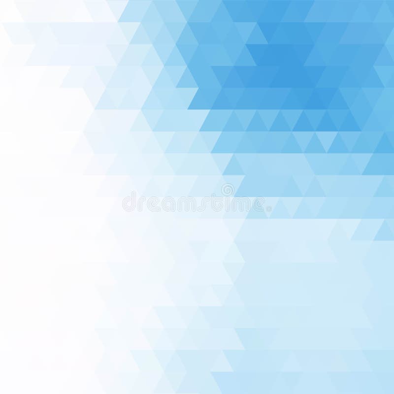 Abstract Vector Background. Triangles of Blue Color. Presentation ...