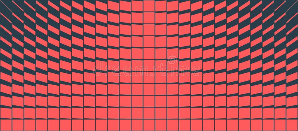 Warped Grid Technology Pattern Vector Optical Illusion Red and Black ...