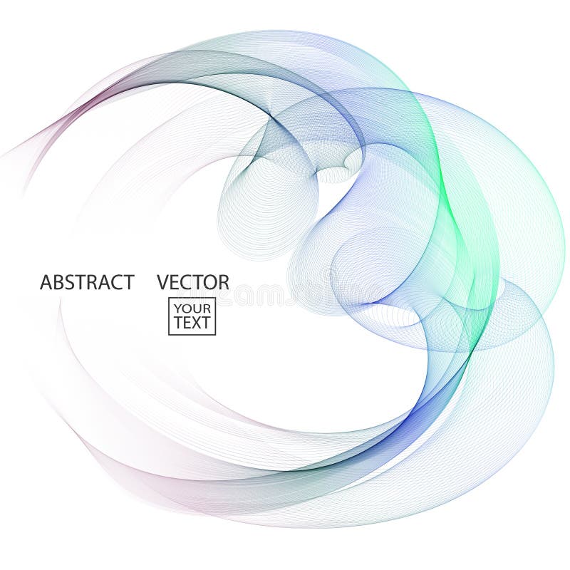 Abstract Vector Background. Abstract Wave Circles. Circle Frame. Stock ...