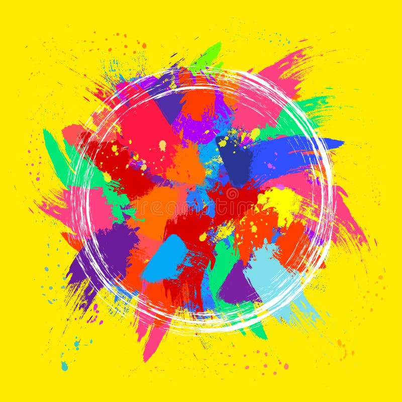 Abstract Vector Background with White Circle for Text Message and ...