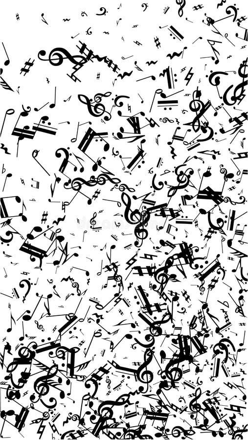 Musical Notes Vertical Orientation Stock Illustrations – 25 Musical ...