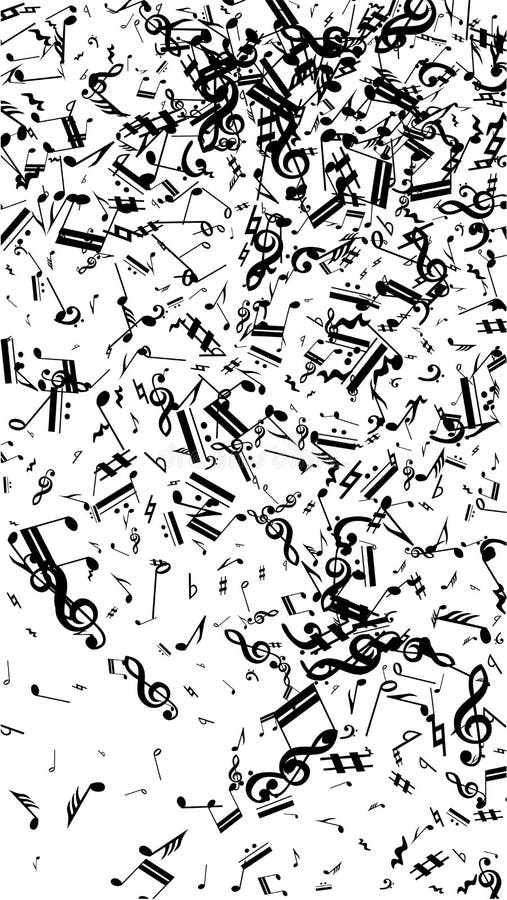 Musical Notes Vertical Orientation Stock Illustrations – 25 Musical ...