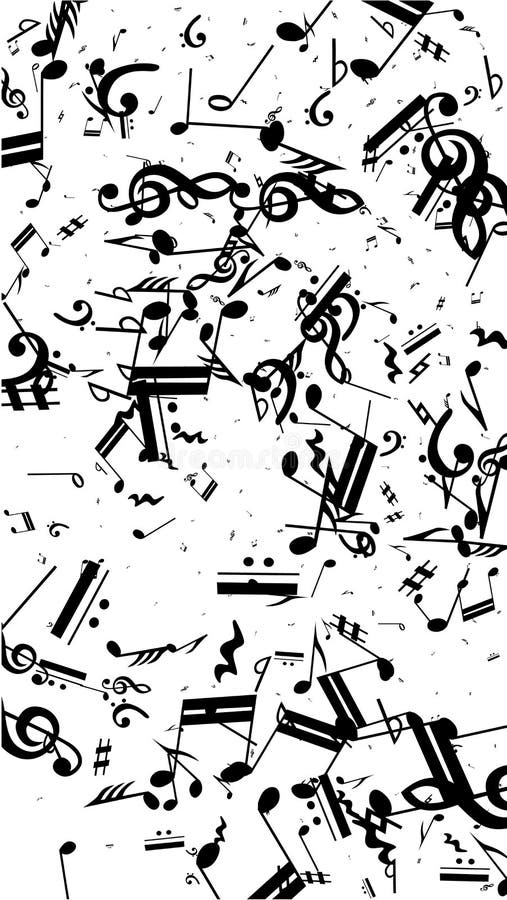 Musical Notes Vertical Orientation Stock Illustrations – 25 Musical ...