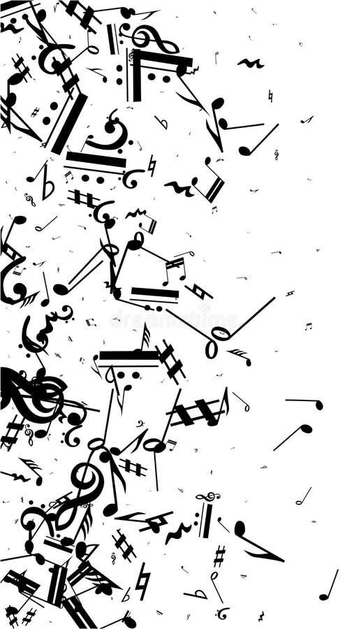 Musical Notes Vertical Orientation Stock Illustrations – 24 Musical ...