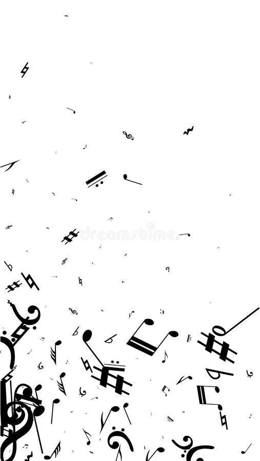 Musical Notes Vertical Orientation Stock Illustrations – 24 Musical ...
