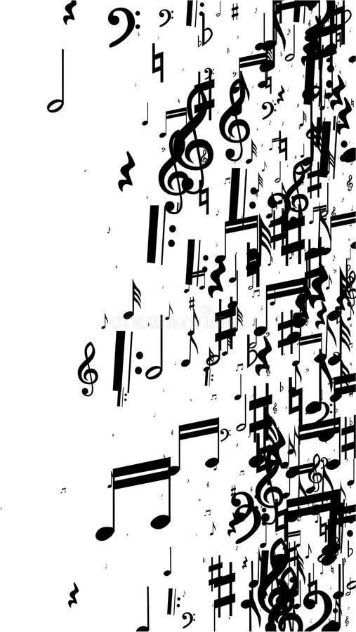 Musical Notes Vertical Orientation Stock Illustrations – 25 Musical ...