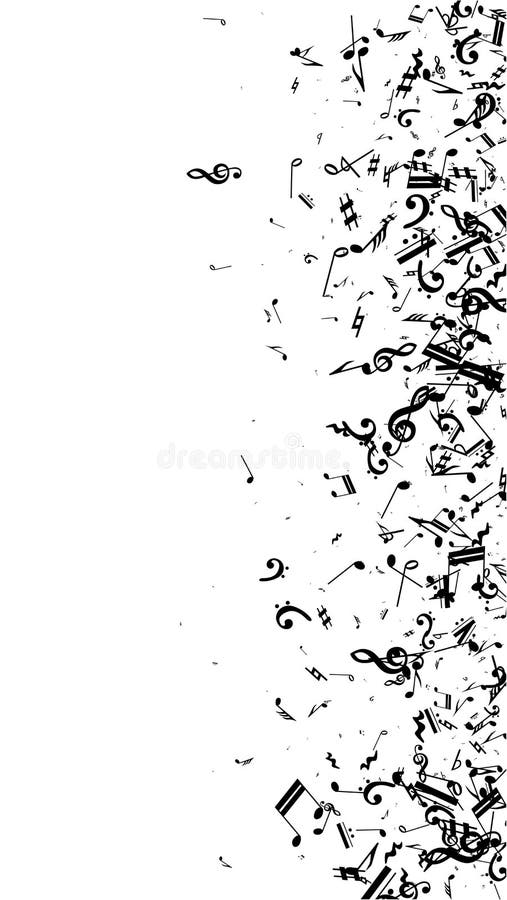 Musical Notes Vertical Orientation Stock Illustrations – 25 Musical ...