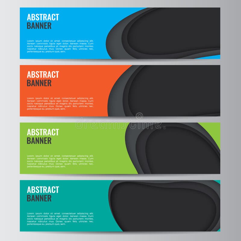 Abstract Vector Banner Business Background Stock Vector - Illustration ...