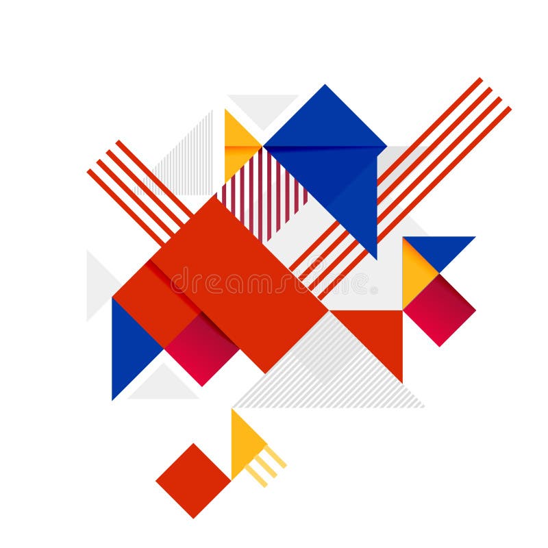 Abstract Vector Banner with Geometric Pattern. Triangles Background for ...