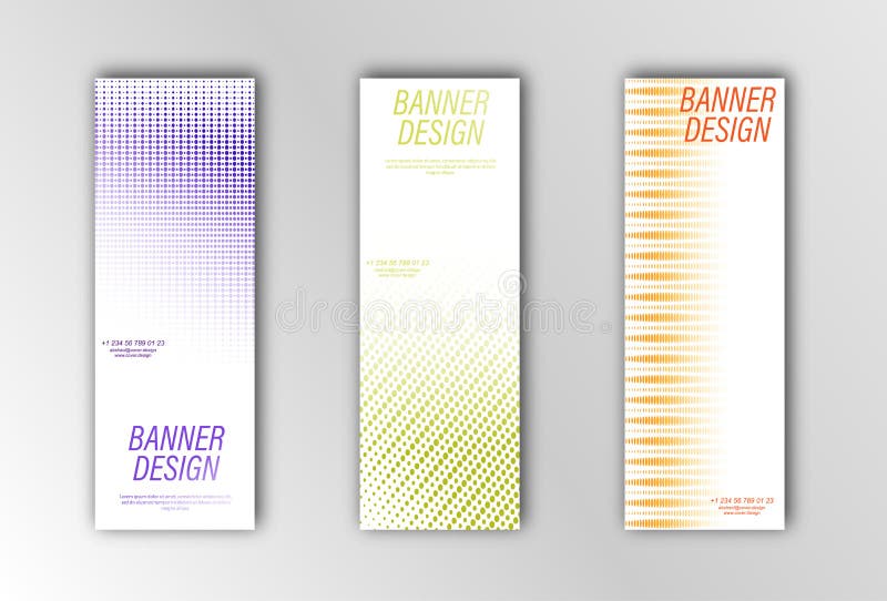 Abstract Vector Banner Template. Illustration for the Design of Banners ...