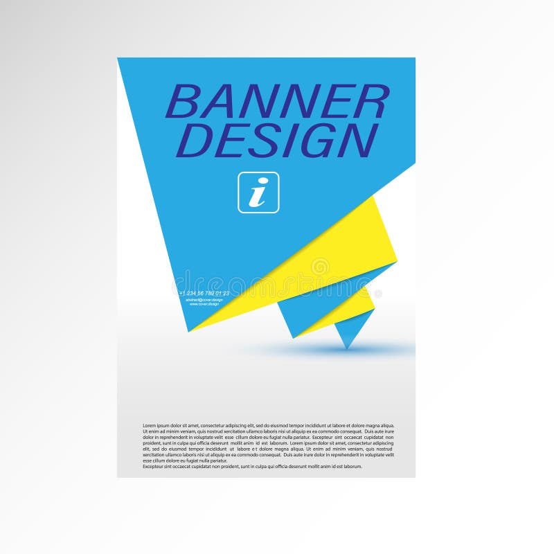 Abstract Vector Banner Template. Illustration for the Design of Banners ...